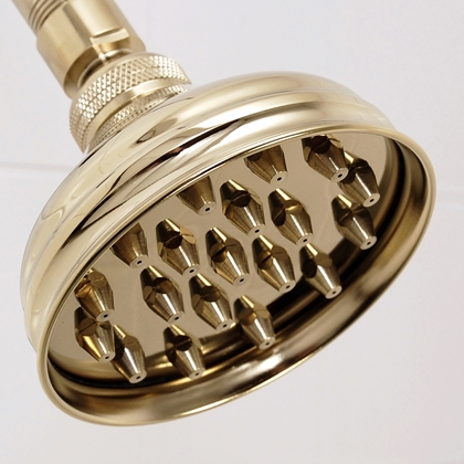 High-Pressure Shower Heads - 4" Rain Shower Heads in Brushed Nickel and ...